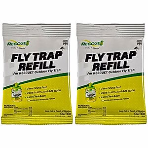 RESCUE! Reusable Fly Trap Bait Refill – Outdoor Use - 2 Pack