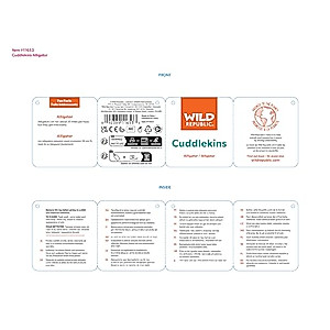 Wild Republic Green Alligator Plush, Stuffed Animal, Plush Toy, Gifts For Kids, Cuddlekins, 23"