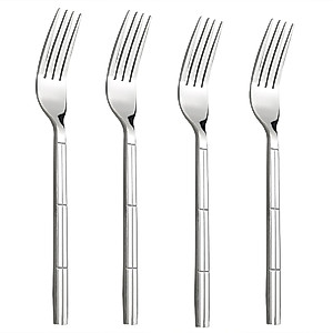 Lesbin 12-Piece Stainless Steel Dinner Forks, 7.97-Inch