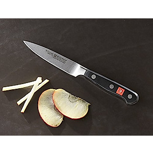 Wüsthof Classic High Carbon Steel Paring Knife, 3.5", Black