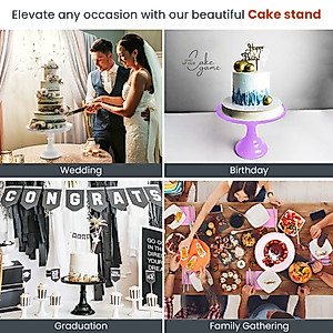 11 Inch Purple Melamine Cake Stand