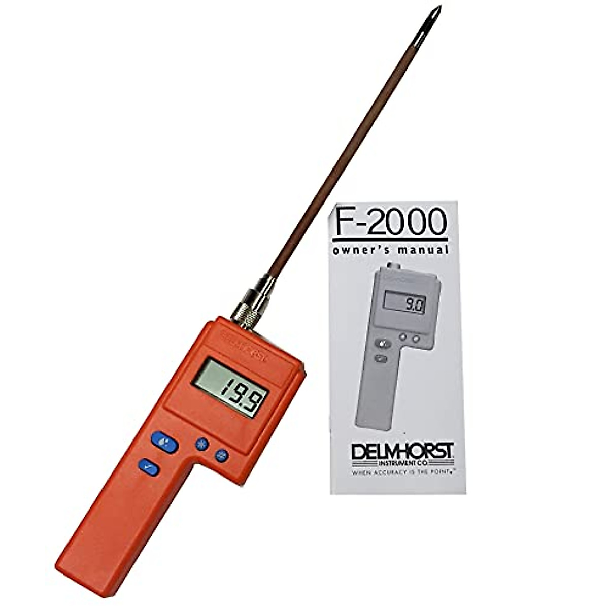 Delmhorst F-2000/1235 F-2000 Hay Moisture Meter, 1235 10" Probe Value Package