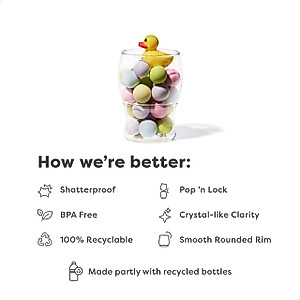 TOSSWARE POP 7oz Pint Mini SET OF 12, Premium Quality, Recyclable, Unbreakable & Crystal Clear Plastic Beer Glasses, 12 Count (Pack of 1)