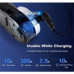 Fodsports FX6S Motorcycle Bluetooth Helmet Intercom Communication System with LED Screen - Connect up to 6 Riders, Voice Dialing, Universal Motorbike Communicator for ATVs and Dirt Bikes - 1 Pack