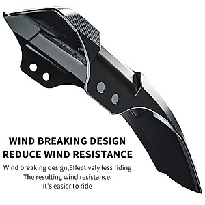 kingsea 2PCS Mountain Bike Mud Guard, Adjustable Carbon Fiber MTB Fenders -Universal Front or Rear MTB Fender Compatible with 20"/24"/26"/27.5"/29" Mountain Bike Mudguards - Hard Shell