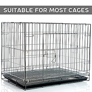 Sweetude 16 Pcs Pet Cage Liner 14'' x 4.5'' Cage Urine Guard Side Lining Clear Sheet Rabbit Guinea Pig Side Lining with Holes Zip Ties for Hedgehog Hamster Chinchilla Rabbit and Other Small Animals