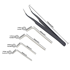 MCMASKE Metric M1.6 M2 M2.5 M3 Stainless Steel Internal Hex Drive Cup-Point Set Screws Assortment Kit