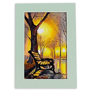 14x18 Mat Bevel Cut for 12x16 Photos - Acid Free Honeydew Green Precut Matboard - For Pictures, Photos, Framing - 4-ply Thickness