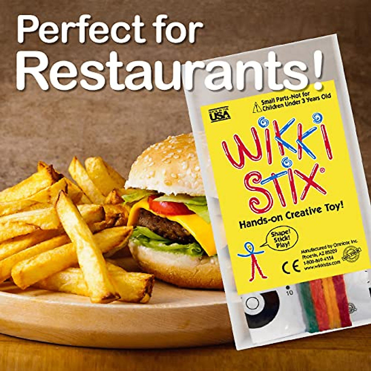 Wikki Stix Mini Play Paks, 250 Individual paks! Great for Restaurants, Parties, Travel, classrooms Giving, Made in The USA!
