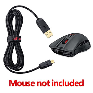 HUYUN Micro USB Charging Cable Compatible for ASUS P501 ROG Gladius II G2 Spatha Optical Gaming Mouse