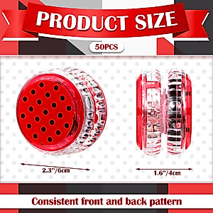 Woanger 48 Pcs LED Yoyo Light up Responsive Balls Bulk Novelty Plastic Rainbow Yoyo with Light for Girl Teens Adults Beginner Birthday Classroom Prizes Party Favors