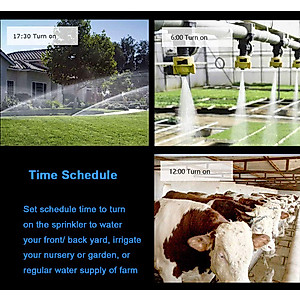 Smart Wifi Water Valve Shutoff Timer, Smart Sprinkler Controller, Wifi Gas Shut Off Valve Controller, for Valves up to 1.5", Compatible with Alexa Google, APP Remote Control, No Hub Required