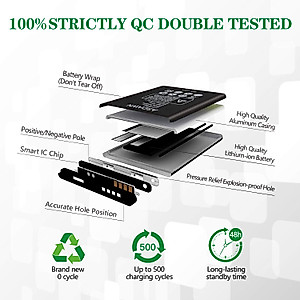 ASDAWN BL-44E1F Battery for LG V20, LG Stylo 3, LG V20 Extended, V995 VS995 H910 H918 US996 LS997 Replacement