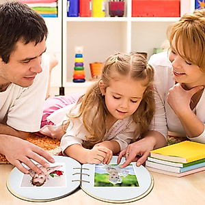 CJiangpo Baby Shower Guest Book Alternatives Wood Baby Shower Sign in Guest Book, Wishes for Baby Shower Advice Book with 35 Blank Pages Baby Memory Book Guestbook Keepsake Gifts for New Parents