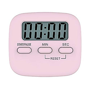 Kitchen Timer 60 Minute Timing - Digital Kitchen Timer Magnetic Countdown Loud Alarm Interval Plastic Funny Multipurpose Household Item