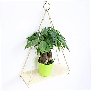 GRIRIW Pot Storage Mounted Shelves Wall Hanging Shelves Hanging Plant Shelf Wall Hanging Decor Norse Decor Book Stack Decor Wall Hanging Shelf Hanging Corner Shelf