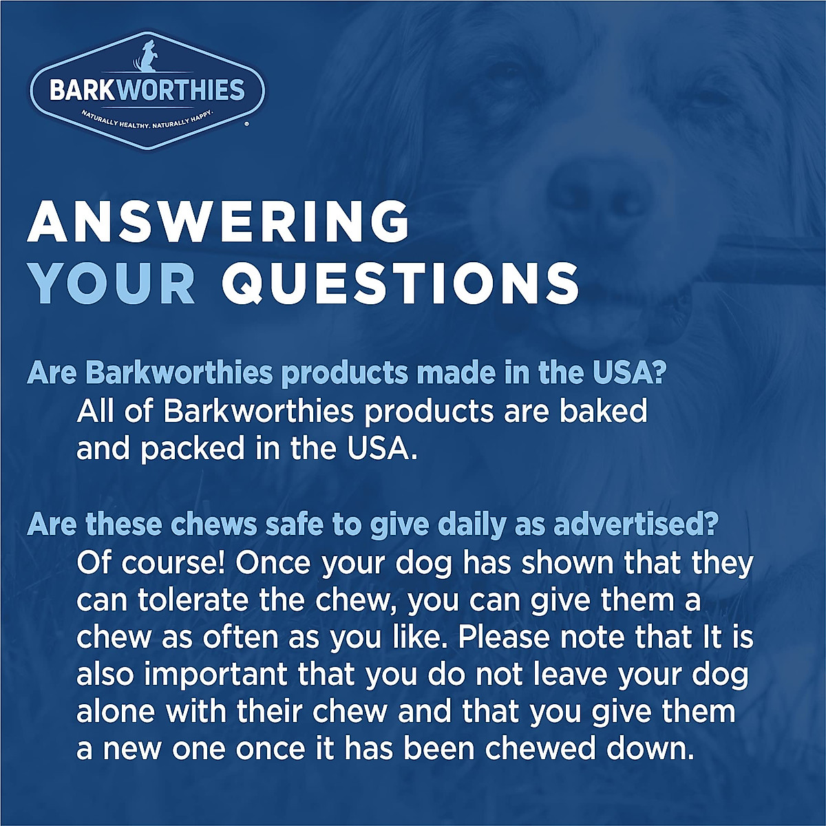 Barkworthies Peanut Butter Collagen Sticks Dog Treats (6-Inch, 8-Pack)