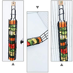 POPETPOP Stainless Steel Birds Fruit Vegetable Holder Parrot Feeder Foraging Toy Hanging Basket Fruit Fork Bird Treat Skewer Cage Accessories for Cockatiels Samll Animals