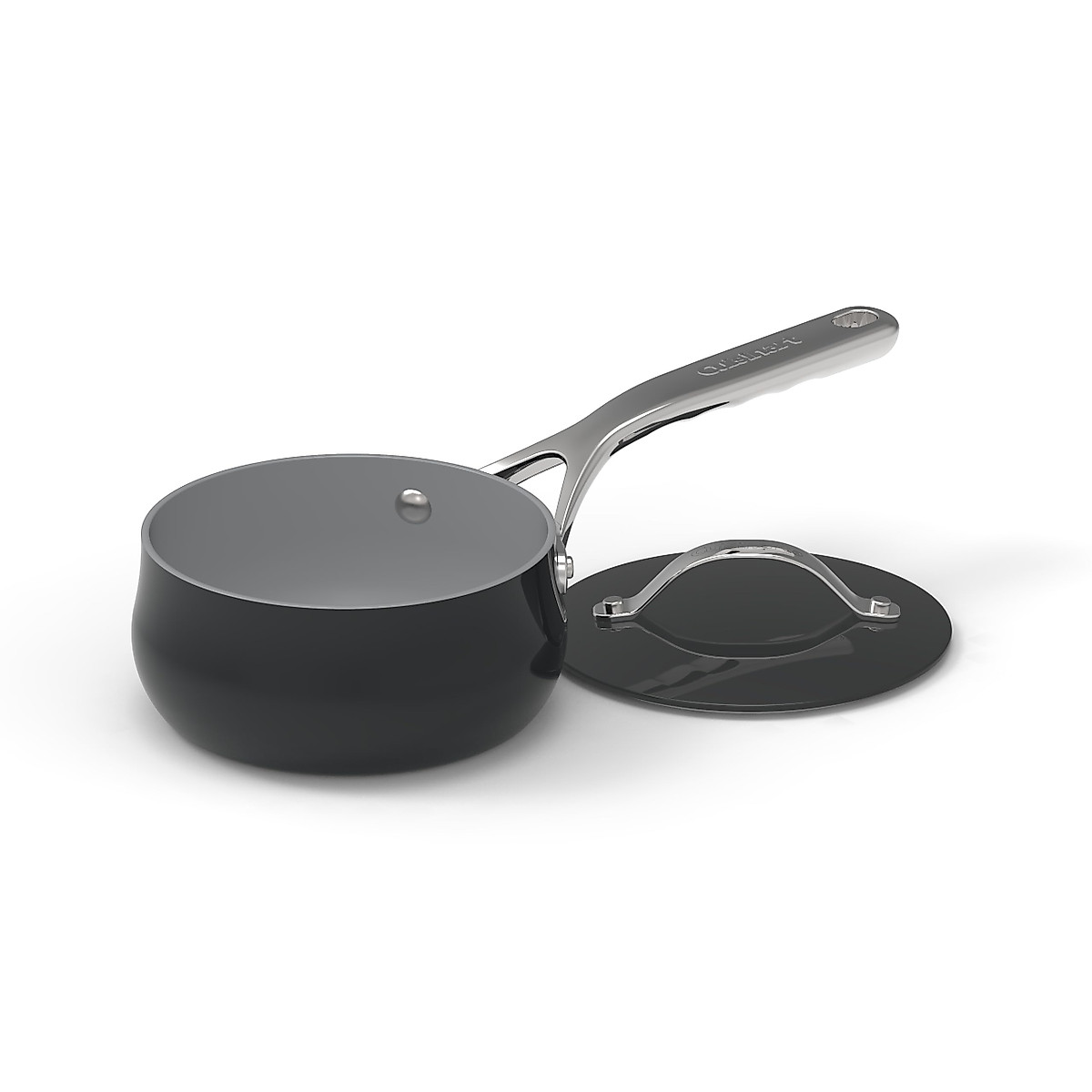 Cuisinart Culinary Collection Nonstick 1 Qt. Saucepan + Cover, Black