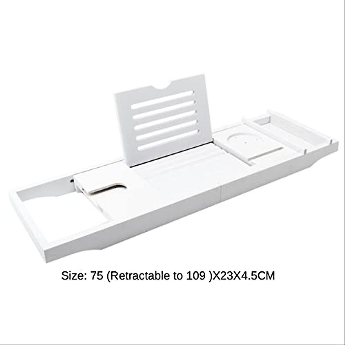 ZLXDP Bathtub Tray Bathtub Caddy Organizer Hanging Wine Tablet Holder Reading Rack Bath Tub Shelf ( Color : E , Size : As Shown )