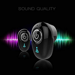 WskLinft Fashion Mini Bluetooth Headset Bluetooth 4.1 Wireless Earbud Headset with Microphone, Hands-Free Call, Suitable for All Kinds of Smart Phones Rose Pink