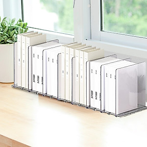 Generic 8PCS Purse Organizer for Closet,Adjustable Clear Shelf Dividers Purse Bag Divider for Closet Organizer,Handbag Organizers for Closets, SNTN1, transparently