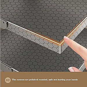 SLDMJFSZ Under Sink Organizer, 5 Tier Double-Sided Storage Thickness Cabinet Basket Storage Rack,Spice Rack for Bathroom Kitchen,Gun Gray,5 Tier