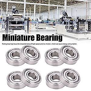 S698ZZ Stainless Steel Miniature Bearings with Steel Dust Covers for Papermaking Machinery, Bearings