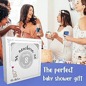 Eli with Love Baby Closet Dividers (Original) – Set of 8 Baby Closet Size Dividers – Ideal Baby Clothes Dividers for Closet – Helps Organize Nursery Closet Hangers by Size/Age