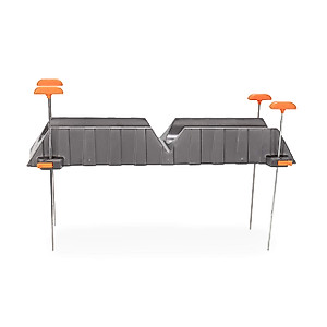 Camco Rhino Camper/RV Sewer Hose Support Kit - Provides Over 15-Inches of Elevation - Supports Up to 3-Feet of RV Sewer Hose - Includes Adjustable Stakes (39015)