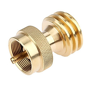 Mtsooning Steak Saver Adapter,1 LB Universal Propane Gas Grill Converter for Disposable Throwaway Cylinder, 1lb to 20lb Adapter for BBQ Grill Propane Tree Bottle