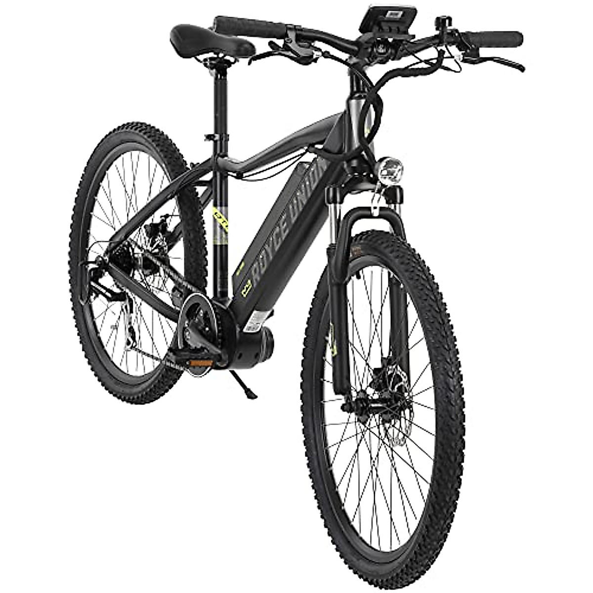 ROYCE UNION RTE 26” Electric Mountain Bike, Pedal Assist to 20MPH, Matte Black, 8 Speed, Removable 36V 10.4AH Lithium Battery