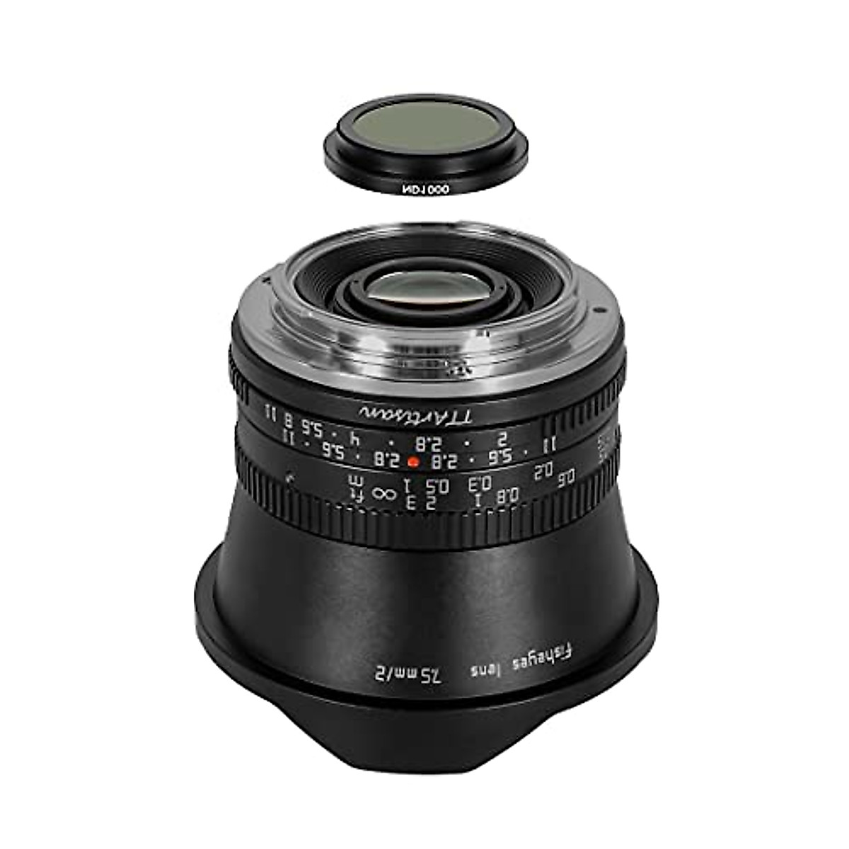 TTArtisan 7.5mm F2 APS-C Fisheye Lens 180° Ultra Wide Angle Large Aperture Manual Focus Lens for Leica/Sigma L Camera TL CL FP