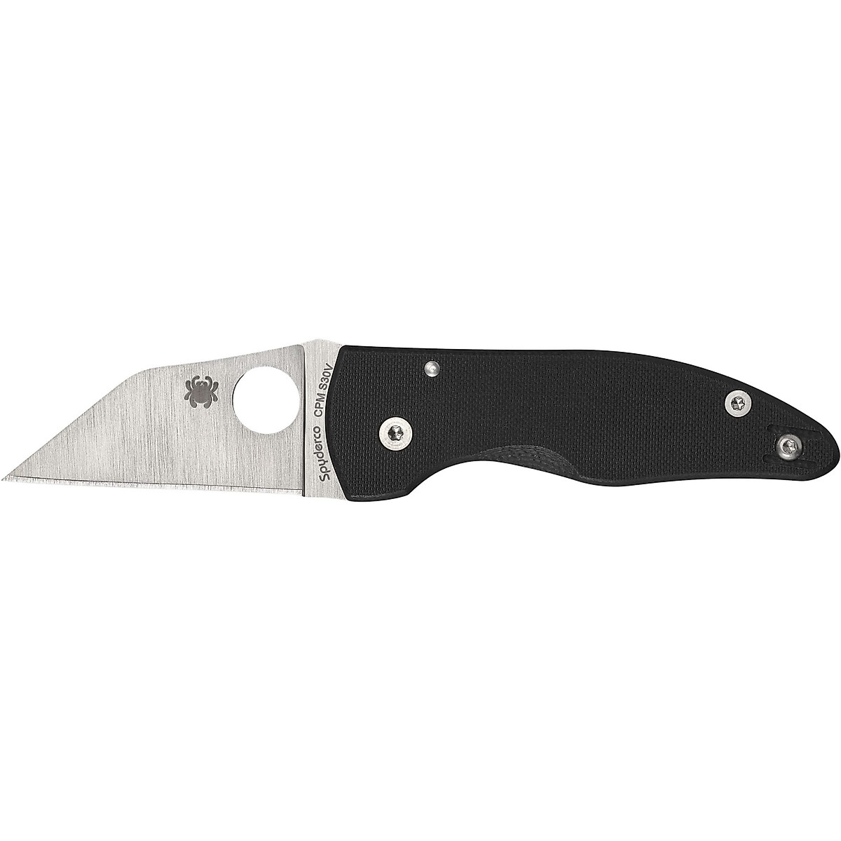 Spyderco Knives Microjimbo C264GP Black G-10 and CPM-S30V Stainless Pocket Knife