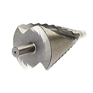 OCGIG Large Spiral Groove Step Drill HSS Cone Bit Hole Cutter Stepped Up Unibit 6-60mm 12 Steps for Aluminium Metal Wood PVC