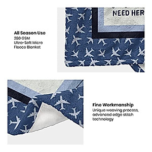 Mubpean Flight Attendant Gifts Blanket - Gifts for Flight Attendants - Birthday Gift Ideas for Stewardess - Aviation Gifts - Aviation Flight School Training Graduation Throw Blankets 60"x 50"