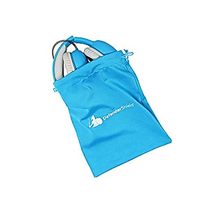 DefenderShield EMF-Free Over-Ear Kids Headphones - Universal Air Tube Wired Crystal Clear Stereo Headset with Microphone & Volume Control - Works with iPhone, Galaxy, iPad & Other Audio Devices