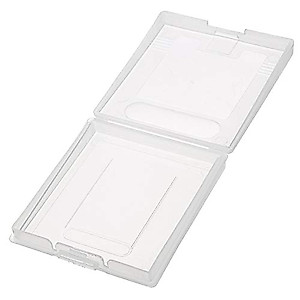 WICAREYO 10pcs Clear White Game Cartridge Protection Case for Gameboy Color GBC