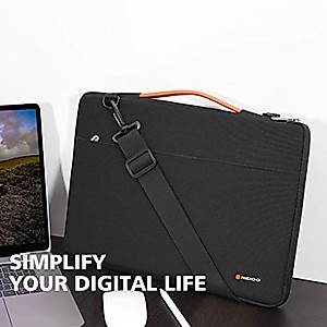 NIDOO 14 inch Laptop Sleeve case Notebook Shoulder Bag Protective Carrying Handbag for 15" Surface Laptop 3 4/14" Chromebook 3 / Thinkpad T495 T495s / Dell Latitude 14 15 / Acer Chromebook Spin 514