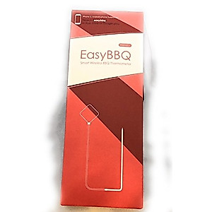 NutriChef Smart Bluetooth BBQ Thermometer - Upgraded Stainless Probe Safe to Leave in Grill, Outdoor Barbecue or Meat Smoker - Wireless Remote Alert iOS Android Phone WiFi App - PWIRBBQ40