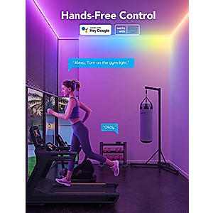 Govee RGBIC LED Strip Lights M1 with Matter, 16.4ft WiFi LED Lights for Cabinet, TV, Bed and Gaming Desk, Smart LED Lights Work with Apple Home, Alexa, Google Assistant and SmartThings, Room Decor