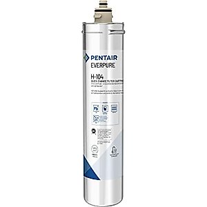 Pentair Everpure H-104 Quick-Change Filter Cartridge, EV961211, For Use in Everpure H-104 Drinking Water System, 1,000 Gallon Capacity, 0.5 Micron