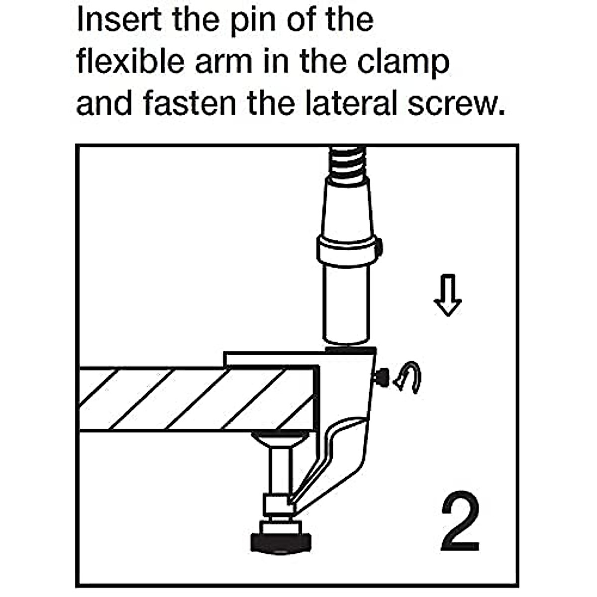 Americanails Original FlexiLamp - LED Table Desk Lamp - Removable Clamp - Adjustable Lighting for Nail Stations - Manicure Table Light - Flexible Arm - 48 LED Beads - 300 Lumens