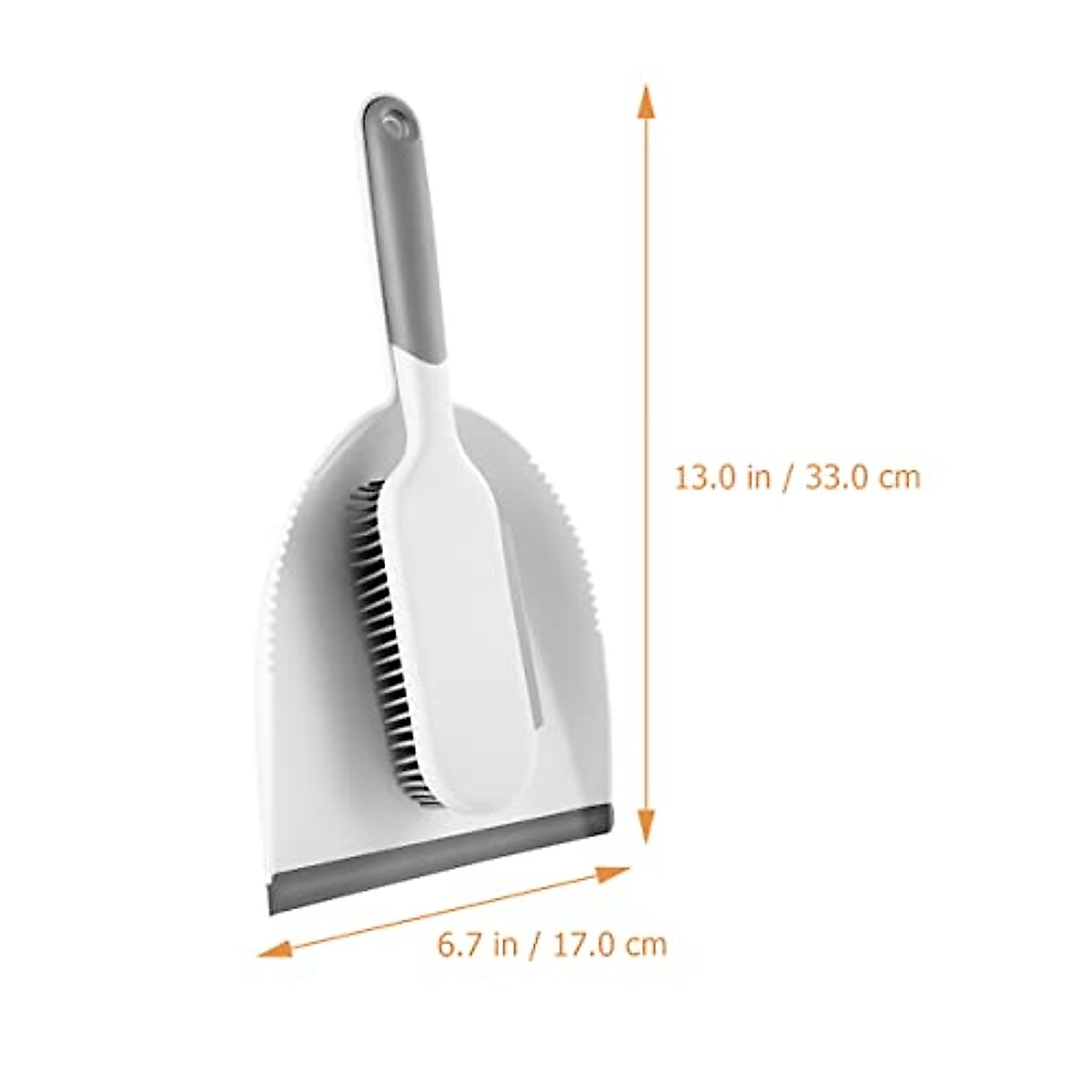 Cabilock 2sets Portable Floor Grey Brush Daily Table Desktop Tabletop Desk Necessity and Mini: Use Handle Countertop Pet Dustpan Sweeper Whisk Hand Kit Car Keyboard Nest Sofa