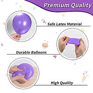 Purple and Gold Balloons,12 Inch Purple Black and Sand Gold Balloons with Purple and Gold Confetti Balloons,for Wedding Birthday Baby Shower Graduation Engagement Halloween Party Decorations