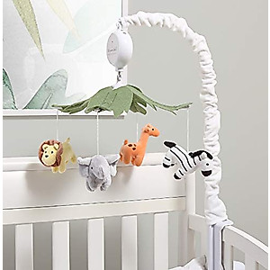 The Peanutshell Safari Animals Musical Crib Mobile for Baby Boys & Girls | Digital Music Box with 12 lullabies…