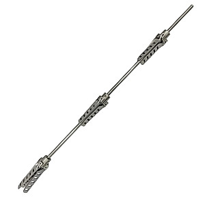 Cosmostar Stainless Steel Mixing Expandable Blade 55 Gallon Paint Mixer Stirring Propeller Tools for Paint Epoxy, Resin, Silicone Stirrer Paddle with ⌀0.47” Shaft Rod, Expandable ⌀ 10 in. (3 Blades)