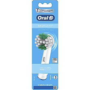 Oral-B Daily Clean Replacement Brush Heads for an Oral-B Electric Toothbrush, Pack of 3