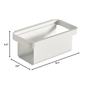 Zone Denmark Rim Shower Caddy - Effortless Organization and Elegance The Ultimate Solution for Stylish Bathroom Storage and Convenience - Featuring Sleek Design, Durable Construction- (White)