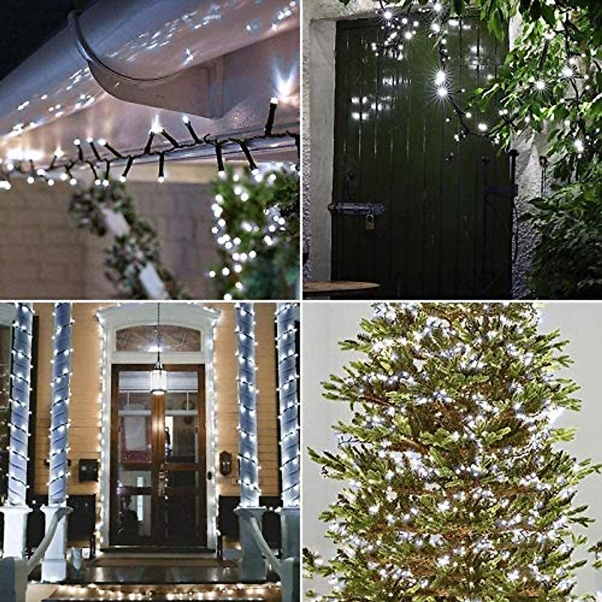 ZBM--ZBM Solar Lights Outdoor, 100LED~500LED Solar Garden Lights, 12M~52M Copper Wire Solar String Lights, Waterproof for Halloween, Christmas, Tree, Garden, Home, Wedding, Party Luces de hadas